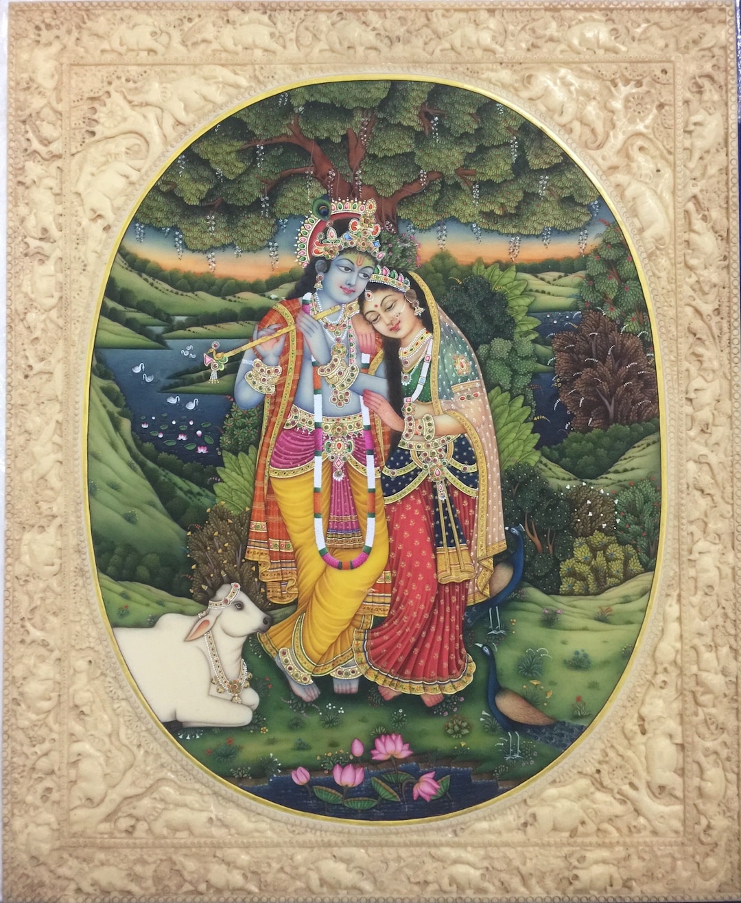 Radha Krishna Miniature - Etsy