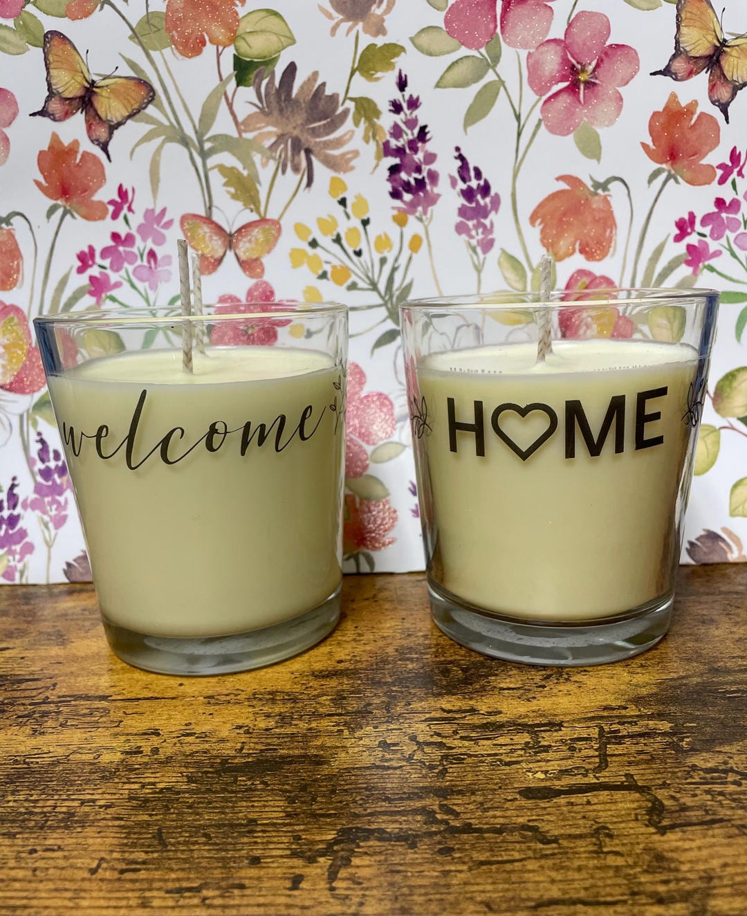 10oz. Soy Scented Votive, Home and Welcome Candle - Etsy