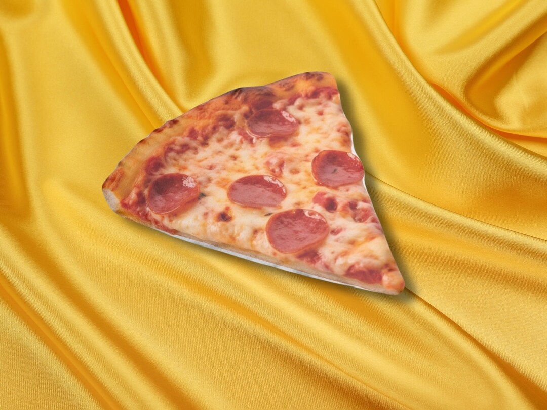 Pepperoni Pizza Slice Throw Pillow | Funny Food Shaped Pillow, Pizza ...