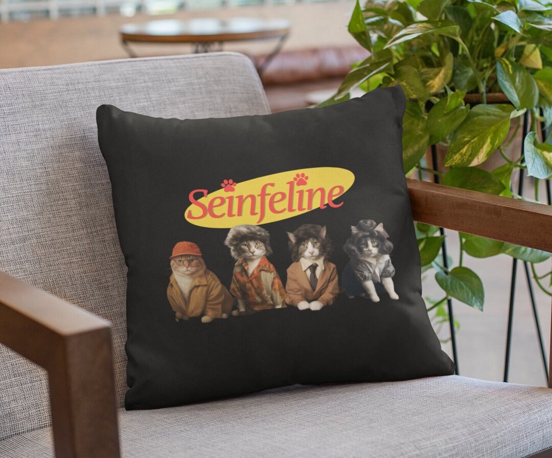 Seinfeld Cats Pillow | Jerry Seinfeld | Seinfeld Fan Decorative Pillows ...