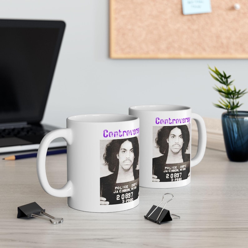 Prince Mugshot Mug | Iconic Star Coffee Cup, Unique Gift for Music ...