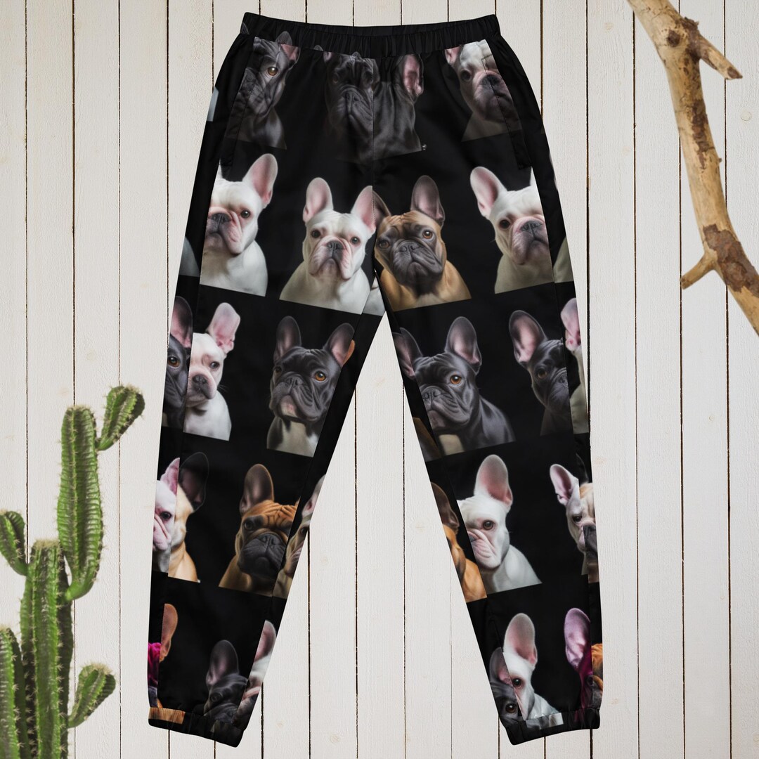 Unisex French Bulldog Joggers Cute Dog Collage Sweatpants, Gift for Dog ...