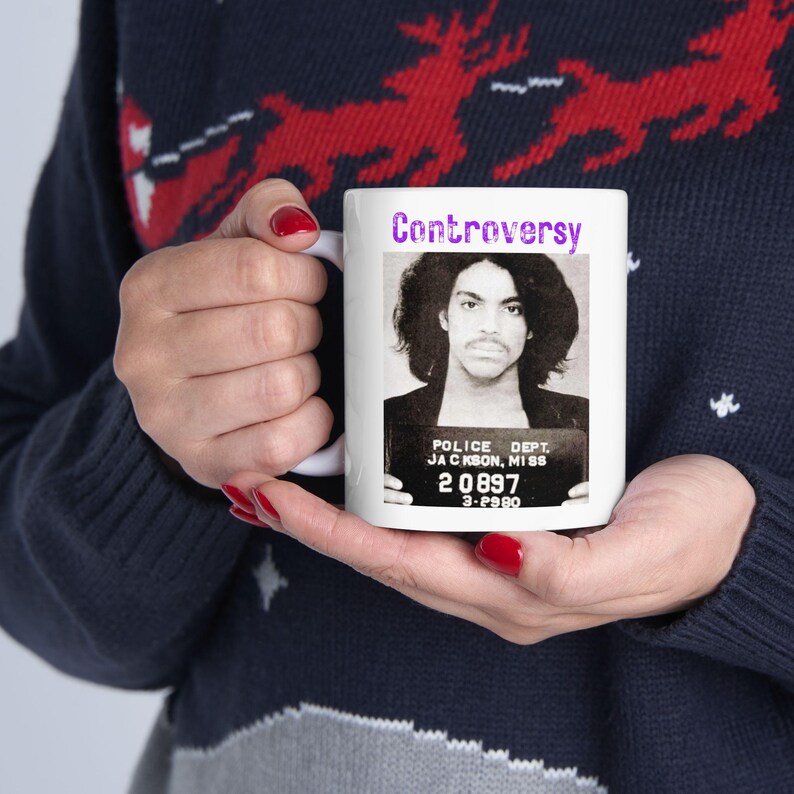 Prince Mugshot Mug | Iconic Star Coffee Cup, Unique Gift for Music ...