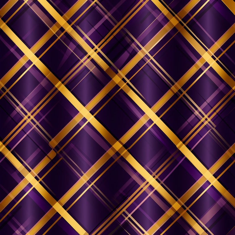 Plaid Purple Gold Plaid Pattern Wallpaper Purple Gold Plaid Background ...