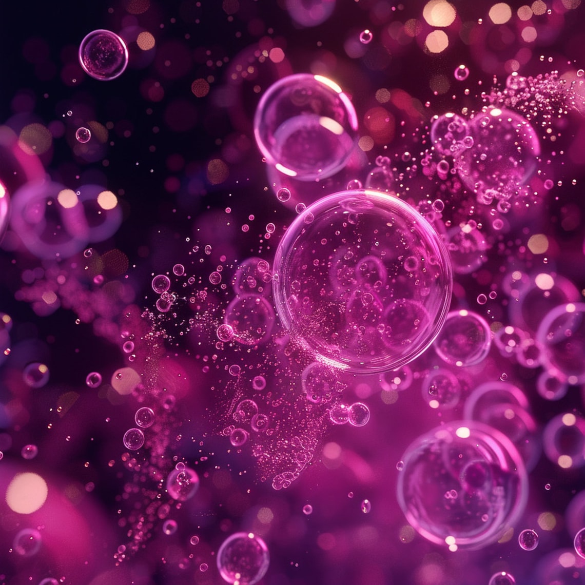 Pink Bubbles Art Hot Pink Bubbles Crafts Hot Pink Bubbles Scrapbook Hot ...