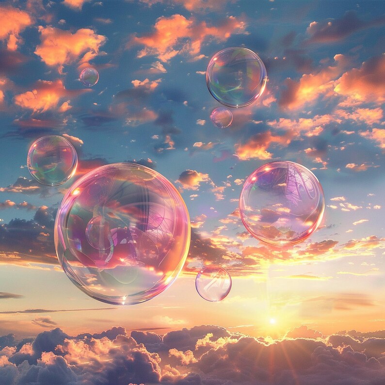 Sunset Bubbles Sunset Background Bubbles Sunset Wallpaper Sunset ...