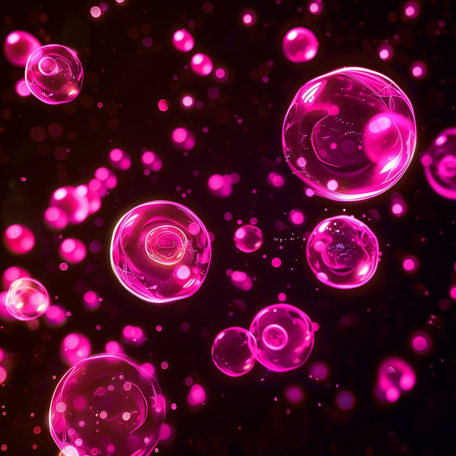 Pink Bubbles Art Hot Pink Bubbles Crafts Hot Pink Bubbles Scrapbook Hot ...
