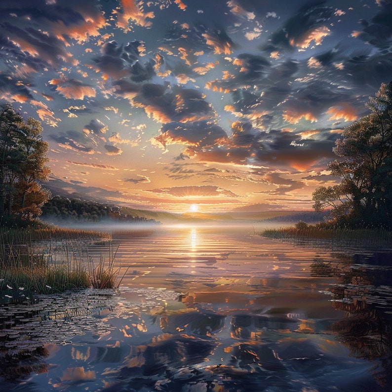 Lake Sunrise Background Lake Sunrise Wallpaper Lake Sunrise Scrapbook ...