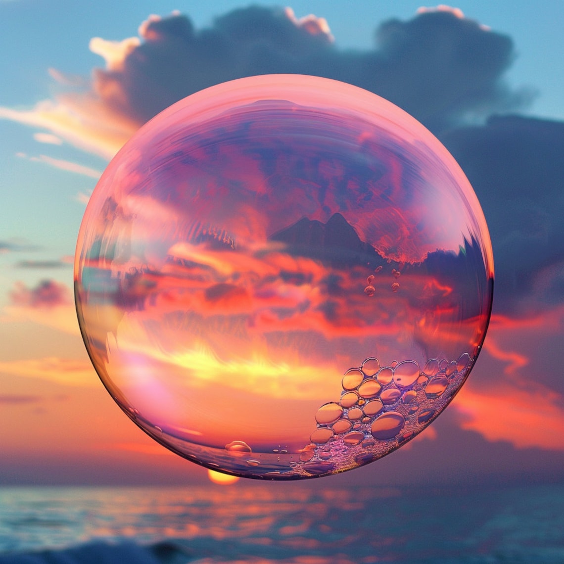 Sunset Bubbles Sunset Background Bubbles Sunset Wallpaper Sunset ...
