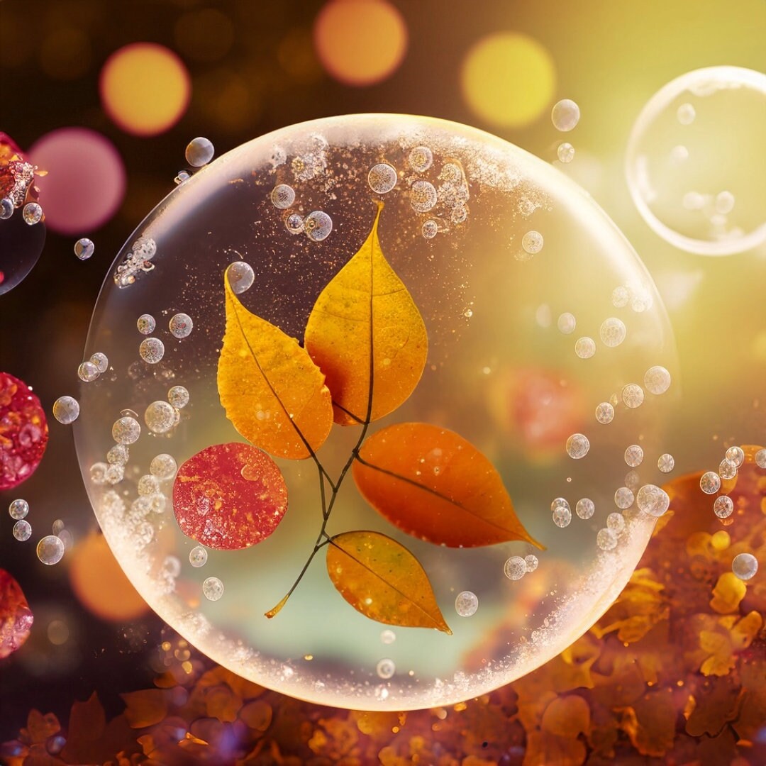 Leaf Clipart Fall Leaf Bubble Clipart Leaf Clipart for - Etsy