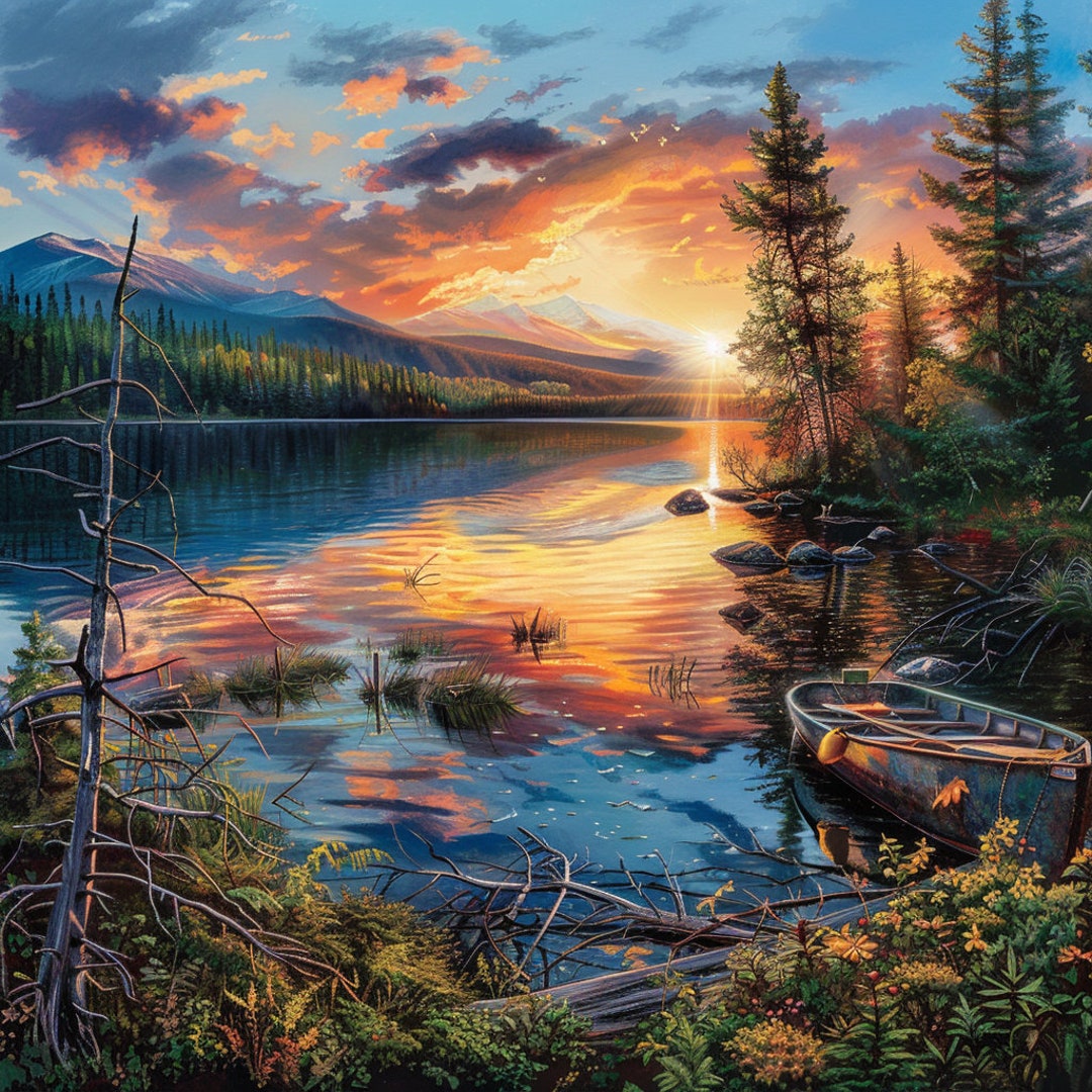 Lake Sunrise Background Lake Sunrise Wallpaper Lake Sunrise Scrapbook ...