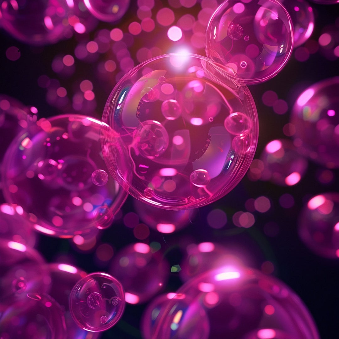 Pink Bubbles Art Hot Pink Bubbles Crafts Hot Pink Bubbles Scrapbook Hot ...