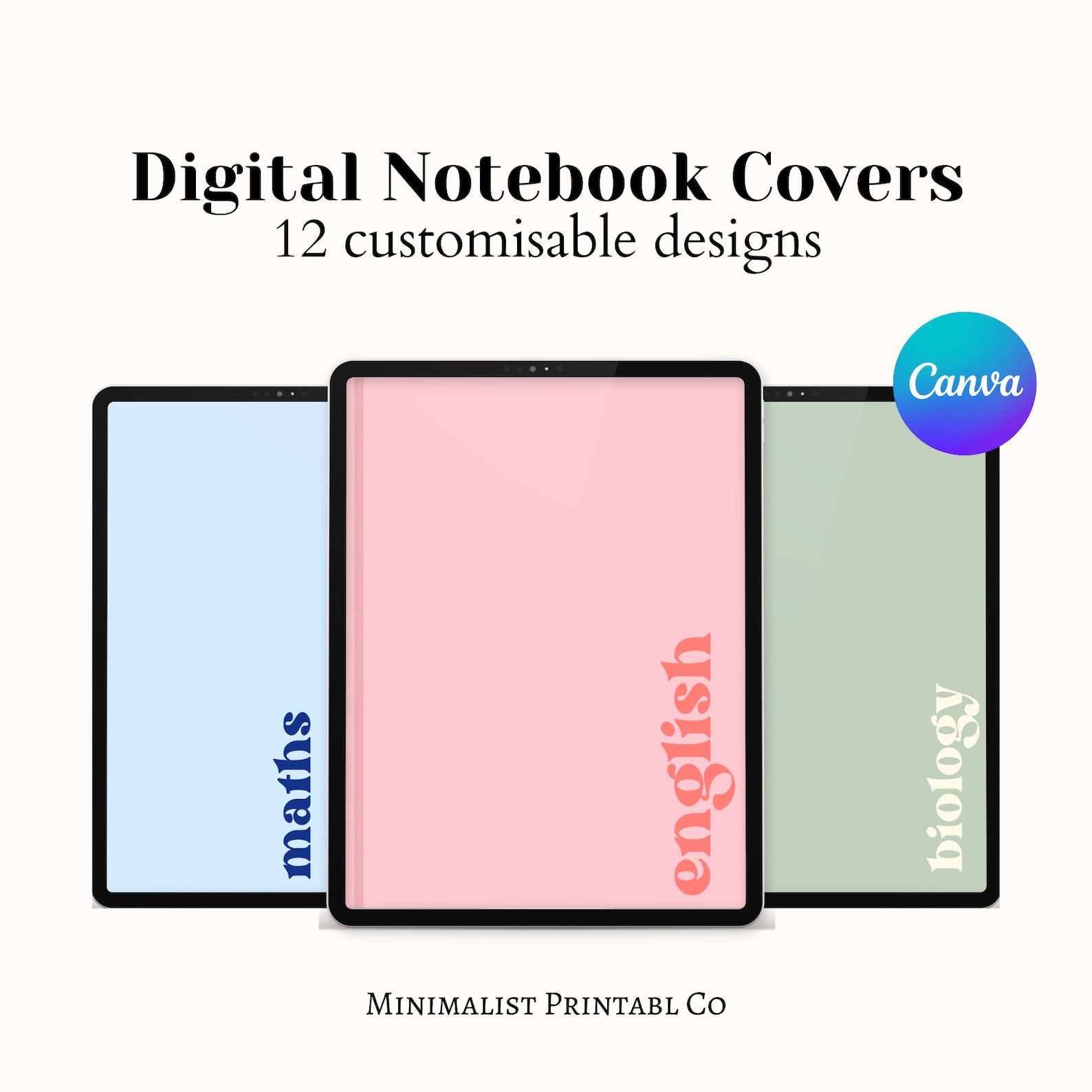 Customizable Goodnotes Covers Aesthetic Notability Covers iPad Notebook ...
