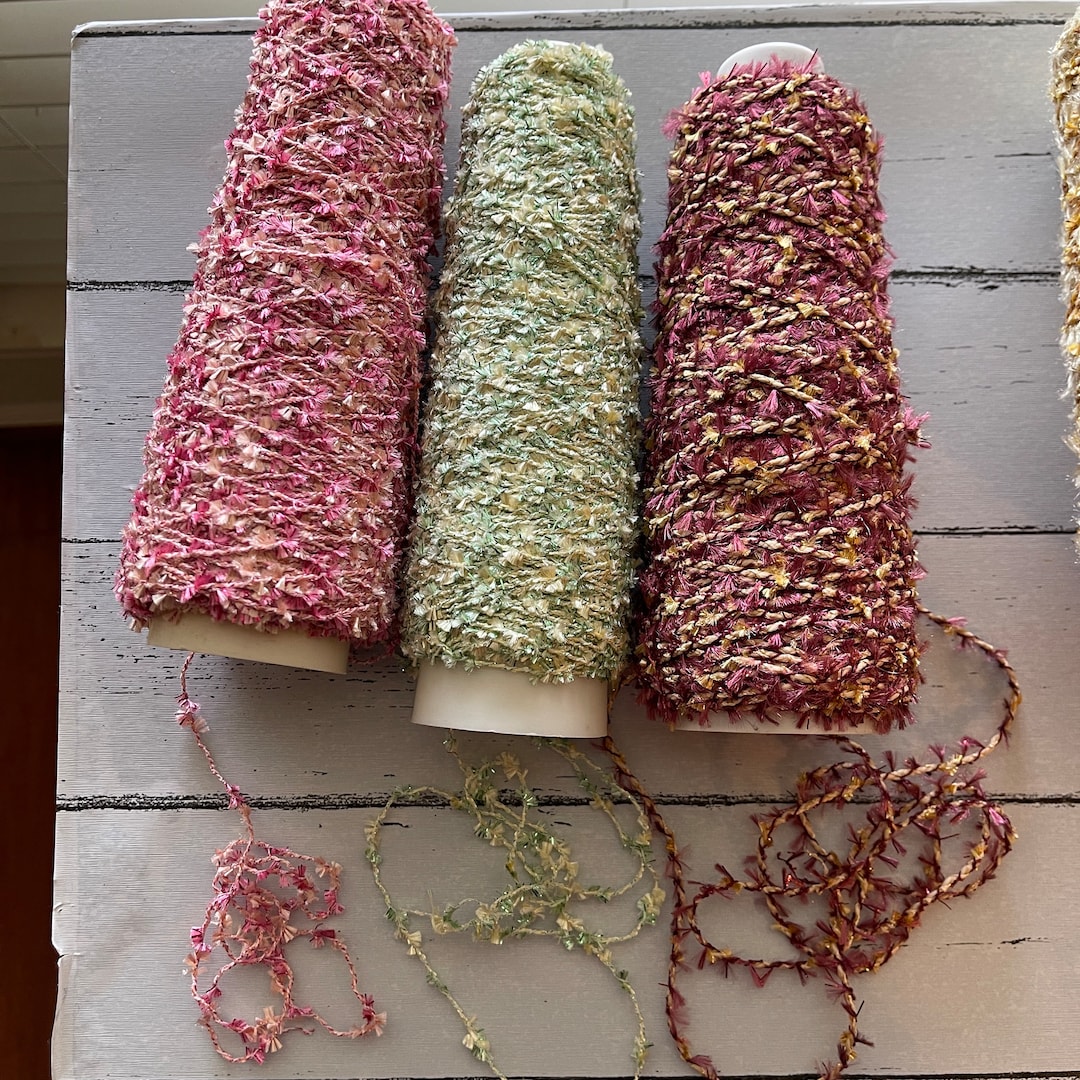 Novelty Yarn for Stunning Wearables | Yarn in Multicolor With Shiny ...