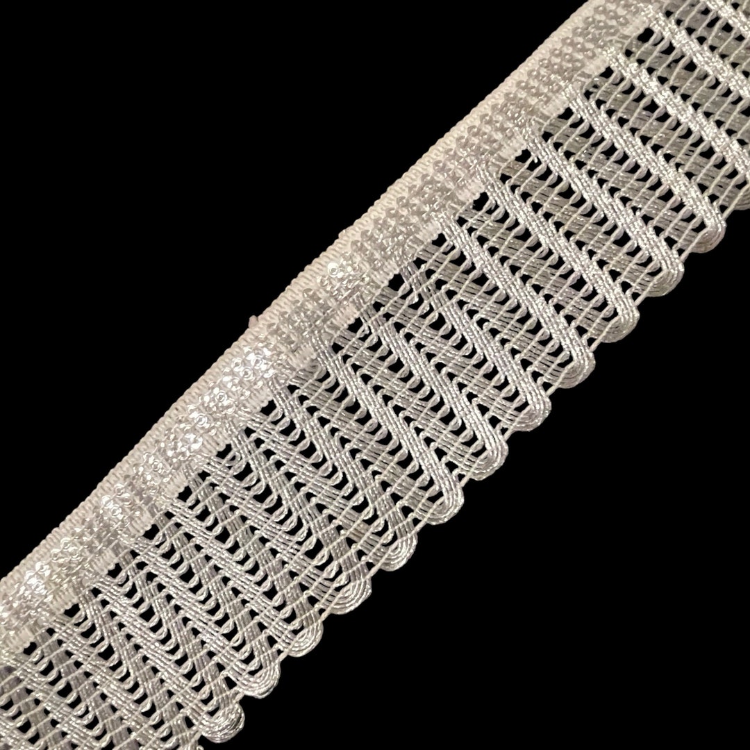 Indian Metallic Silver Woven Lace Trim for Embellishment - Etsy