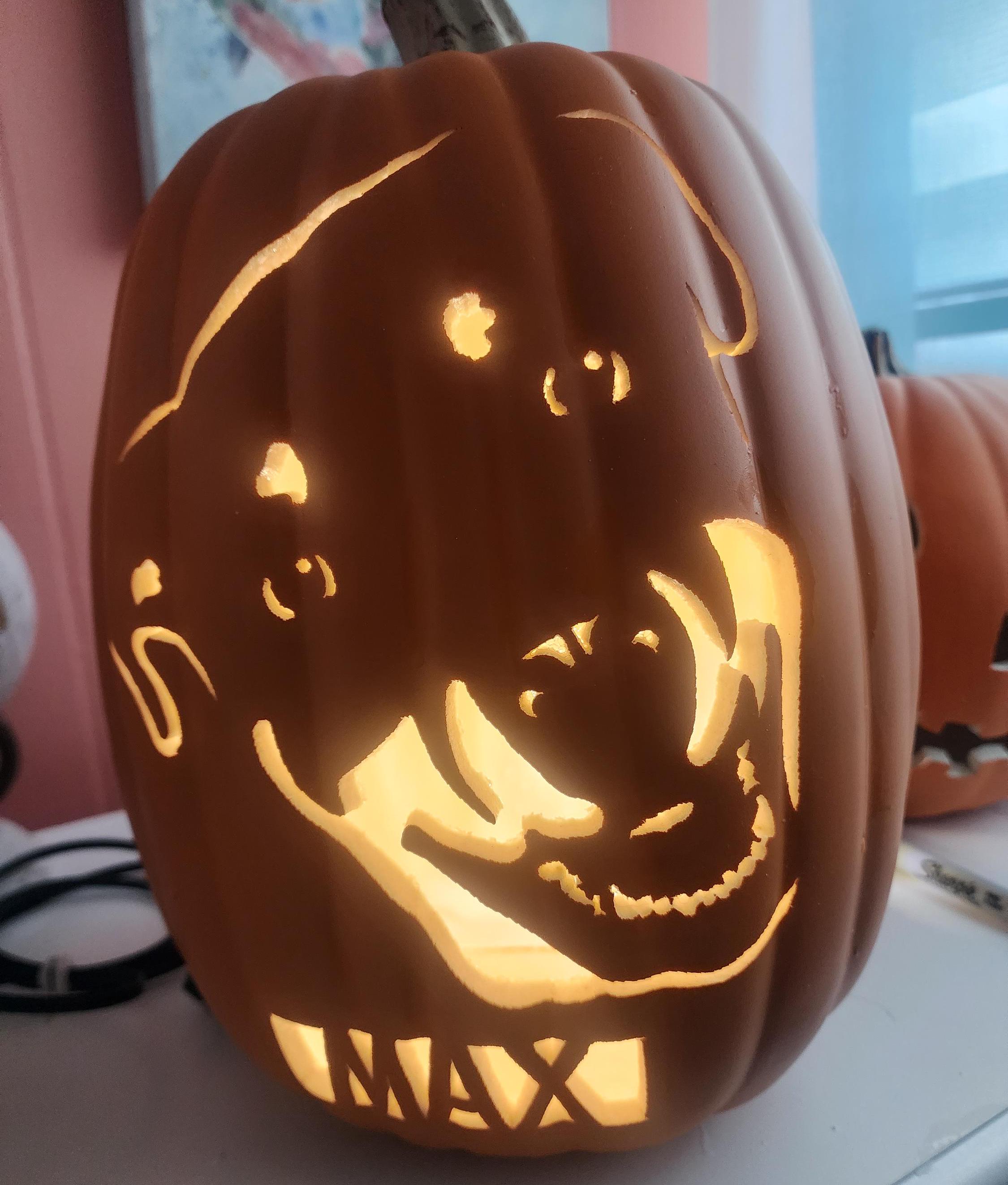 Carved Personalized Pumpkin - Etsy
