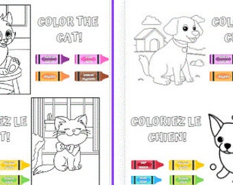 Bilingual Numbers 0-9 Coloring Pages Fun Printable for Children to ...