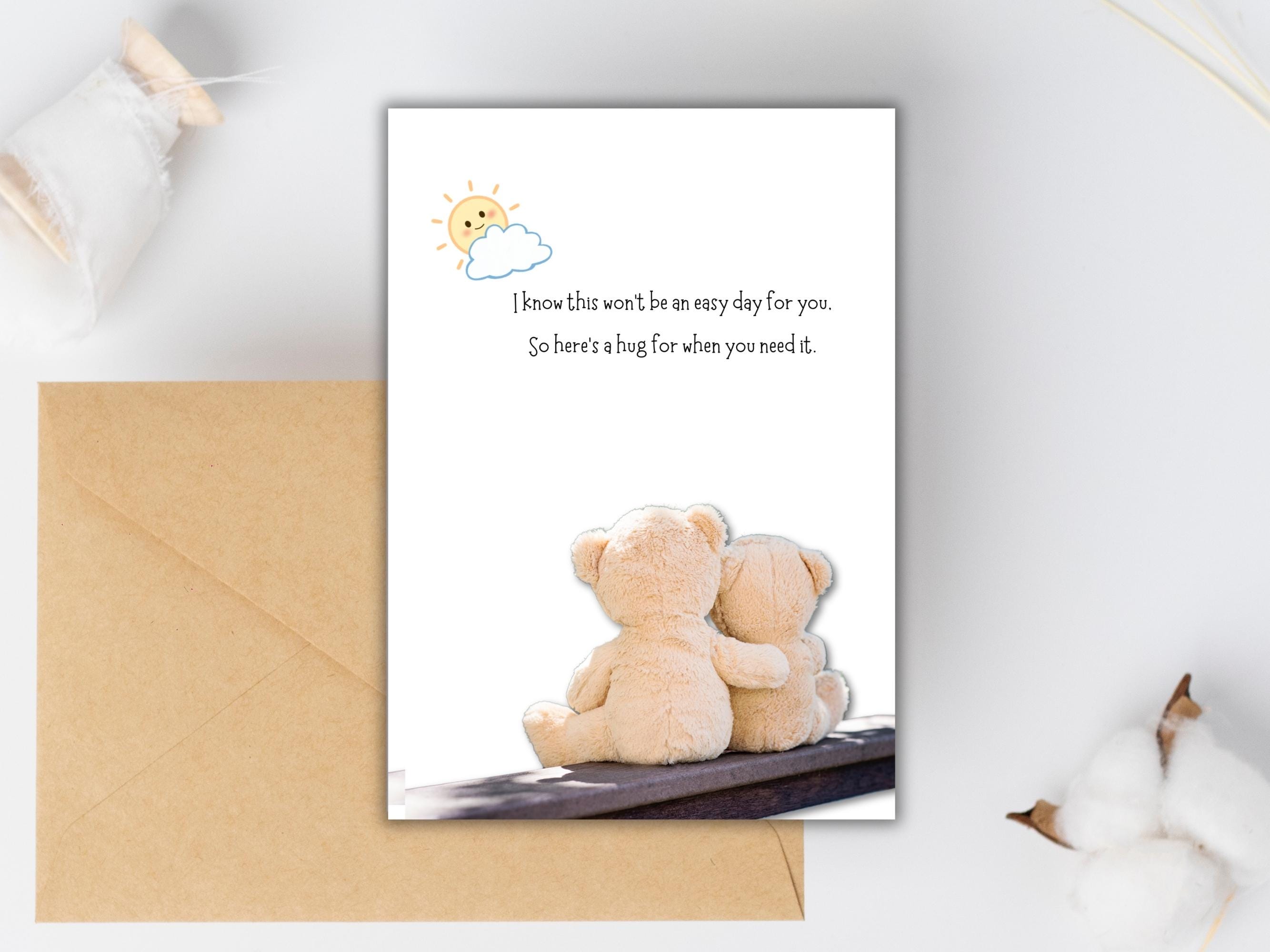 Birthday Sympathy Card | Printable Hug | Thinking of You | Grief ...