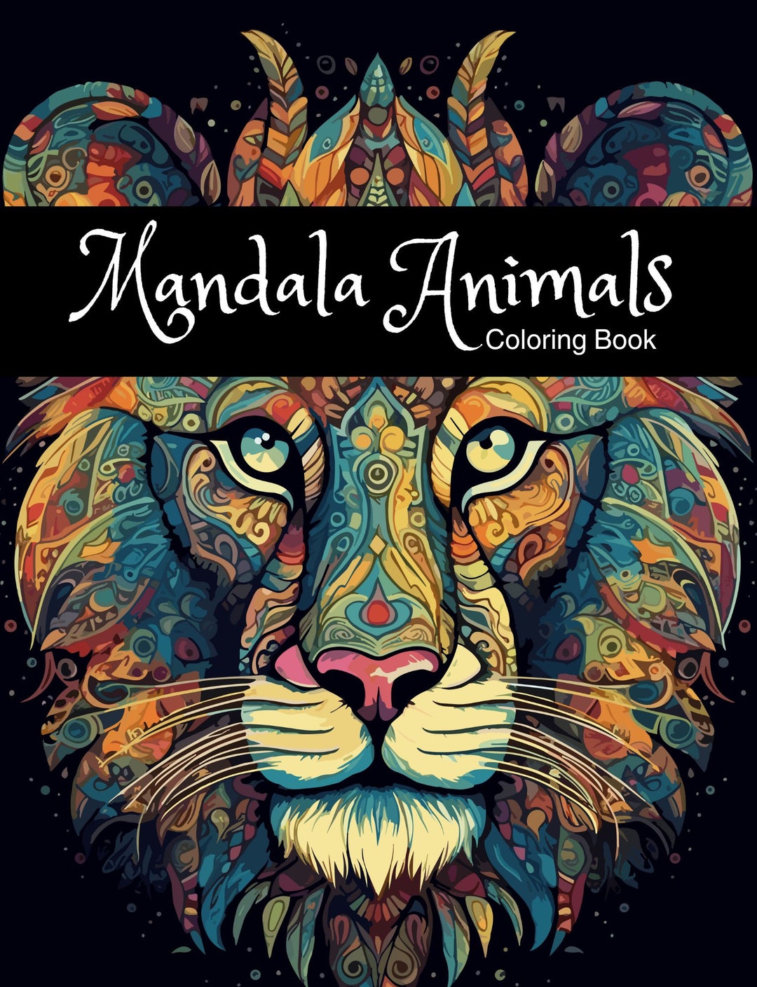 Mandala Animals - Premium Coloring Book - Etsy