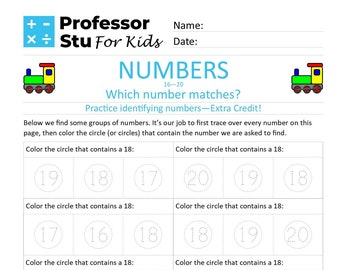 Counting Worksheet for Pre-kindergarten Counting to 3 set - Etsy
