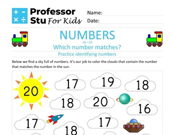 Counting Worksheet for Pre-kindergarten Counting to 3 set - Etsy