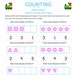 Counting Worksheet for Pre-kindergarten - Counting to 5 - (set 3 ...