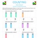Counting Worksheet for Pre-kindergarten Counting to 3 set - Etsy
