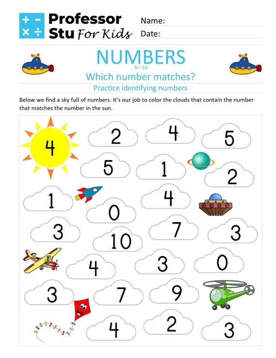 Identifying Real Numbers Worksheet