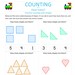 Counting Worksheet for Pre-kindergarten - Counting to 5 - (set 3 ...