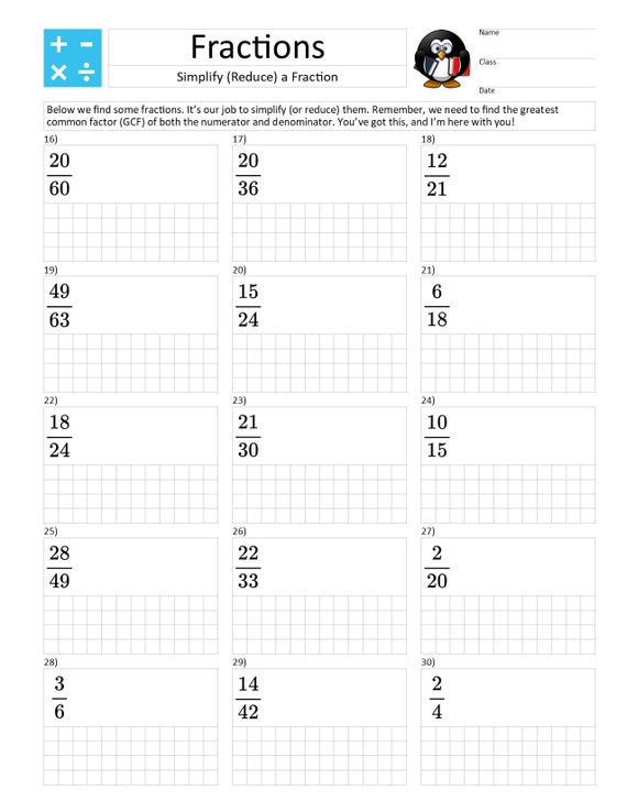 Hoja De Trabajo De Fracciones Dividiendo Fracciones Hoja 1 | Hojas De