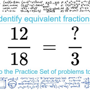 Fraction Worksheets With Video Walkthrough – Identify Equivalent ...