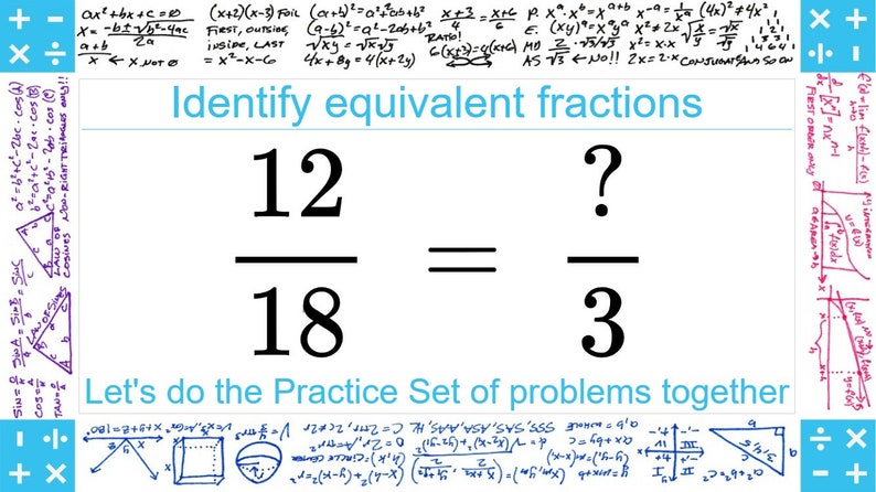 Fraction Worksheets With Video Walkthrough – Identify Equivalent ...