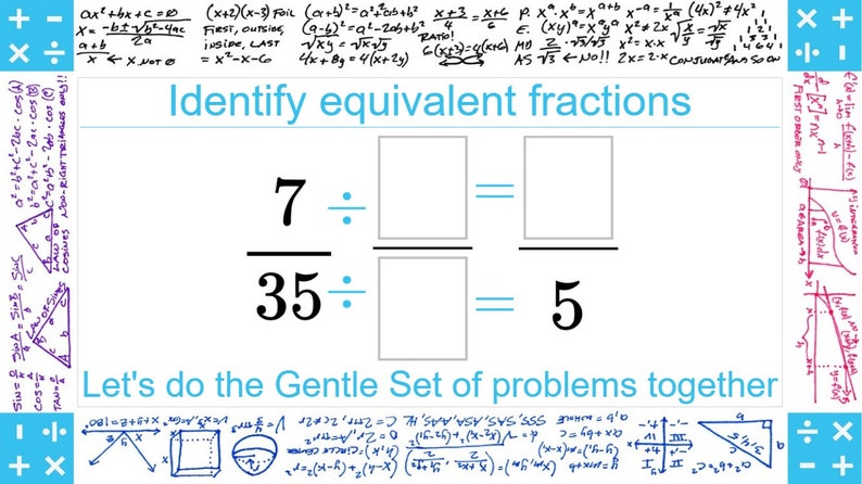 Fraction Worksheets With Video Walkthrough – Identify Equivalent ...