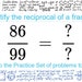 Fraction Worksheets With Video Walkthrough – Reciprocal of a Fraction ...