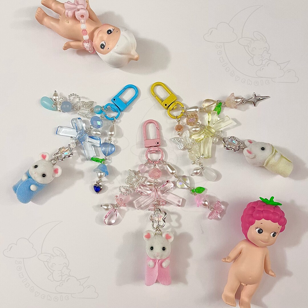 Calico Critters Mouse Triplets Handmade Keychains - Unique Collectible ...