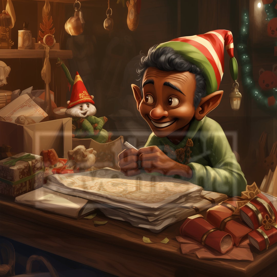Busy Elf PNG - Etsy