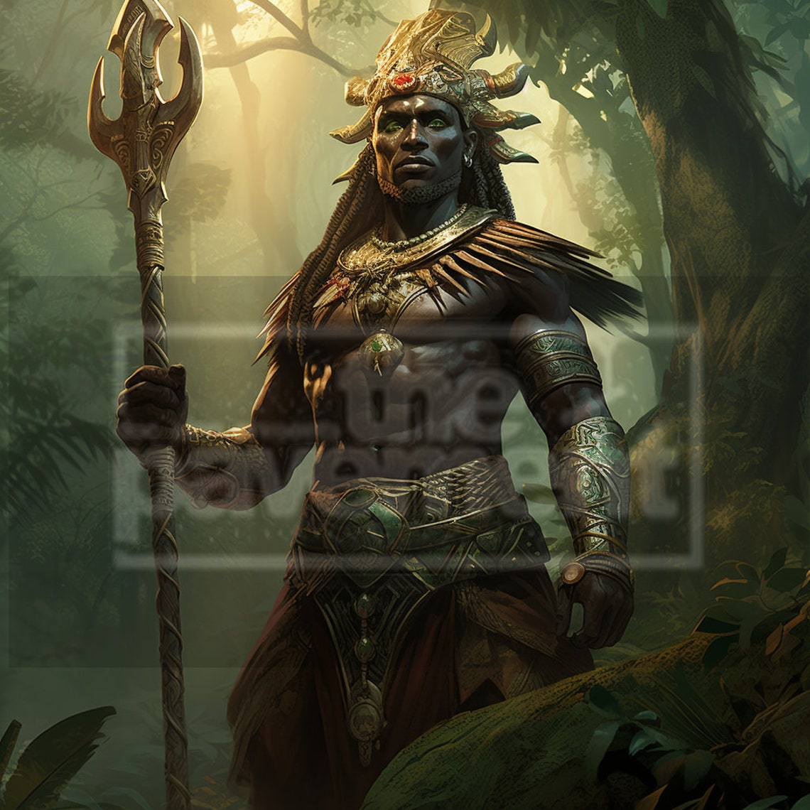 Young African Gods PNG 5 Pack - Etsy