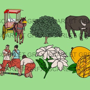 Philippine National Symbols Clipart PNG | Digital Download | Filipino ...