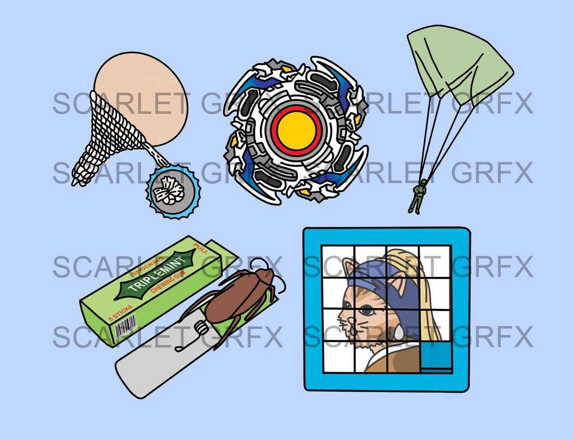 Filipino 90s Toys Cliparts in PNG Digital Download Illustrations ...