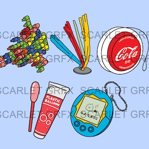 Filipino 90s Toys Cliparts in PNG Digital Download Illustrations ...