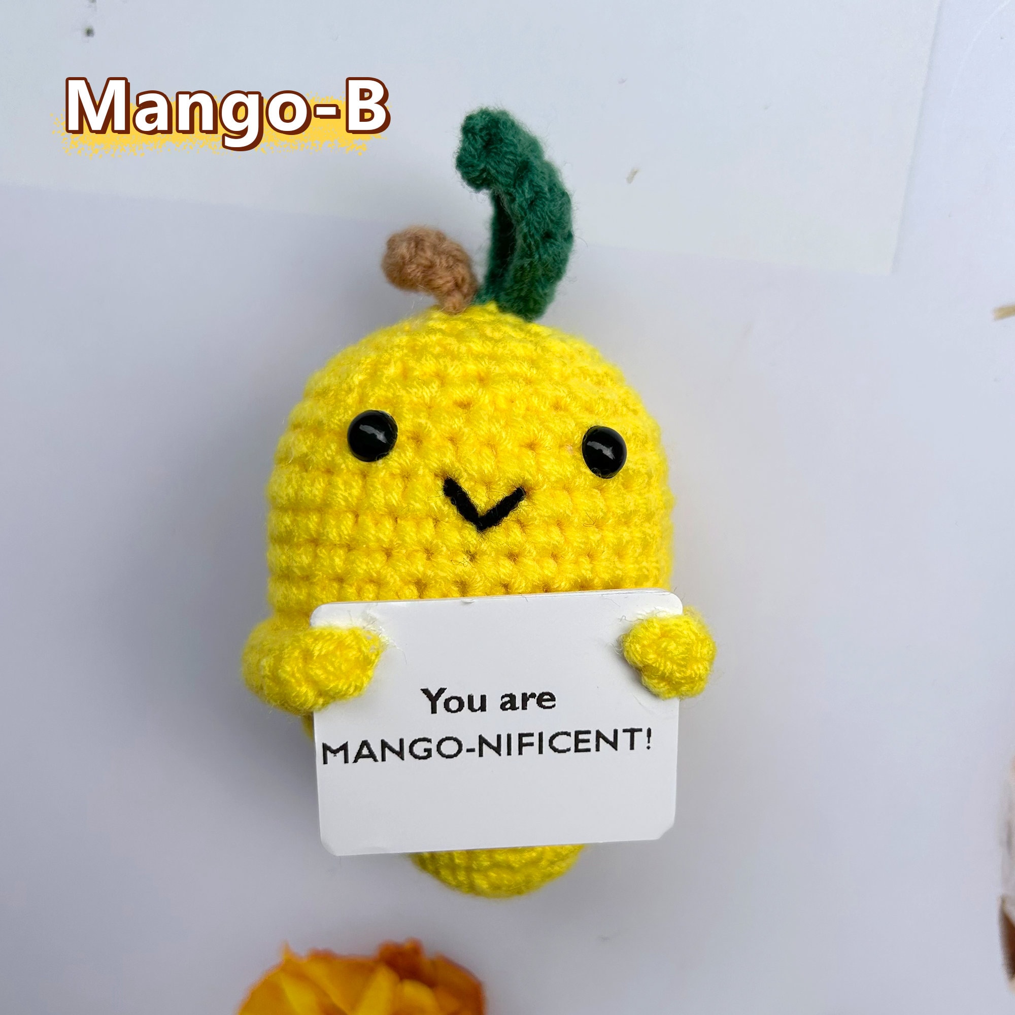 Handmade Crochet Mango-positive Vegetables,emotional Support Mango,mango Lover Gift,you Are ...