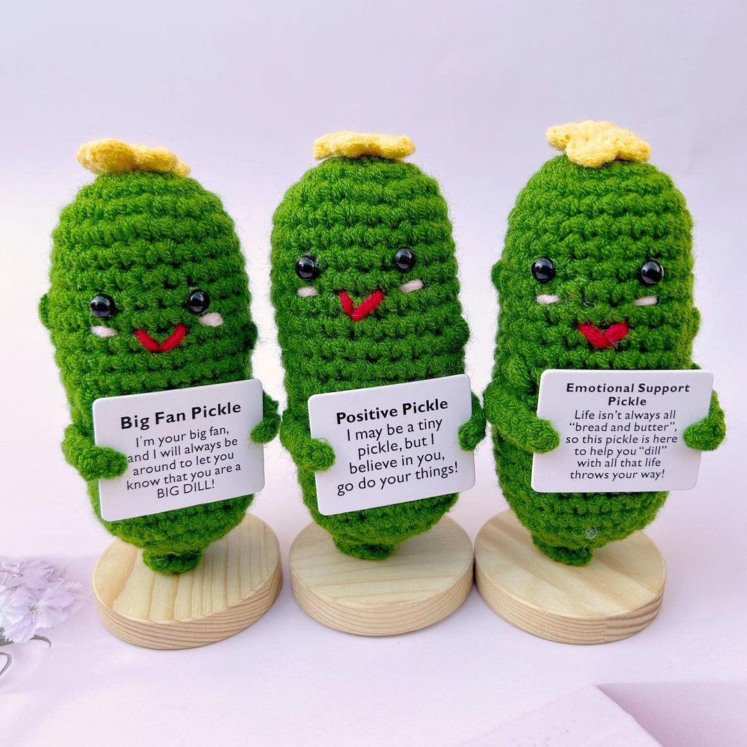 Emotional Support Pickle,positive Pickle,big Fan Pickle,handmade ...