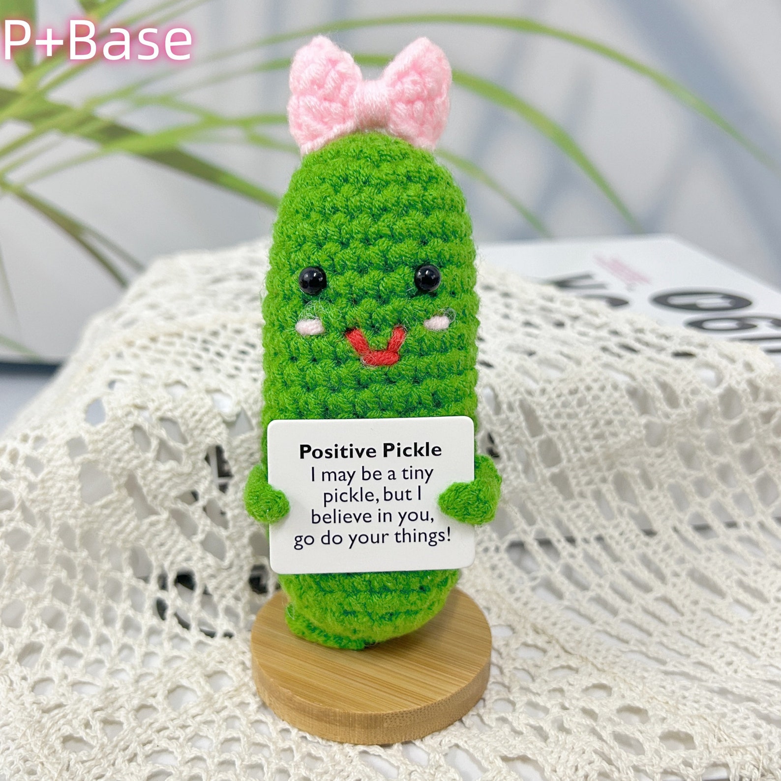 Handmade Crochet Pickles,emotional Support Pickle,positive Pickle,big ...