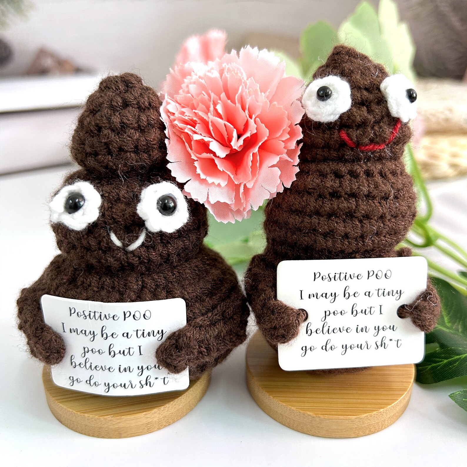 Handmade Crochet Positive Pooh,little Funny Gift,crochet Shit/crap ...