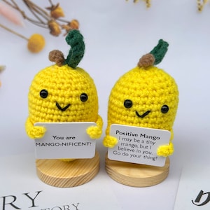 Handmade Crochet Mango-positive Vegetables,emotional Support Mango ...