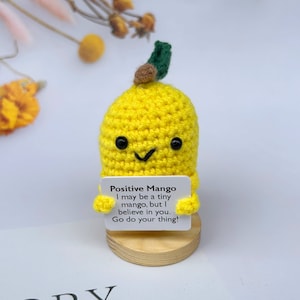Handmade Crochet Mango-positive Vegetables,emotional Support Mango ...