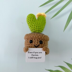 4PCS LOVE Crochet Cactus Plant,emotional Support Plant,mother's Day ...