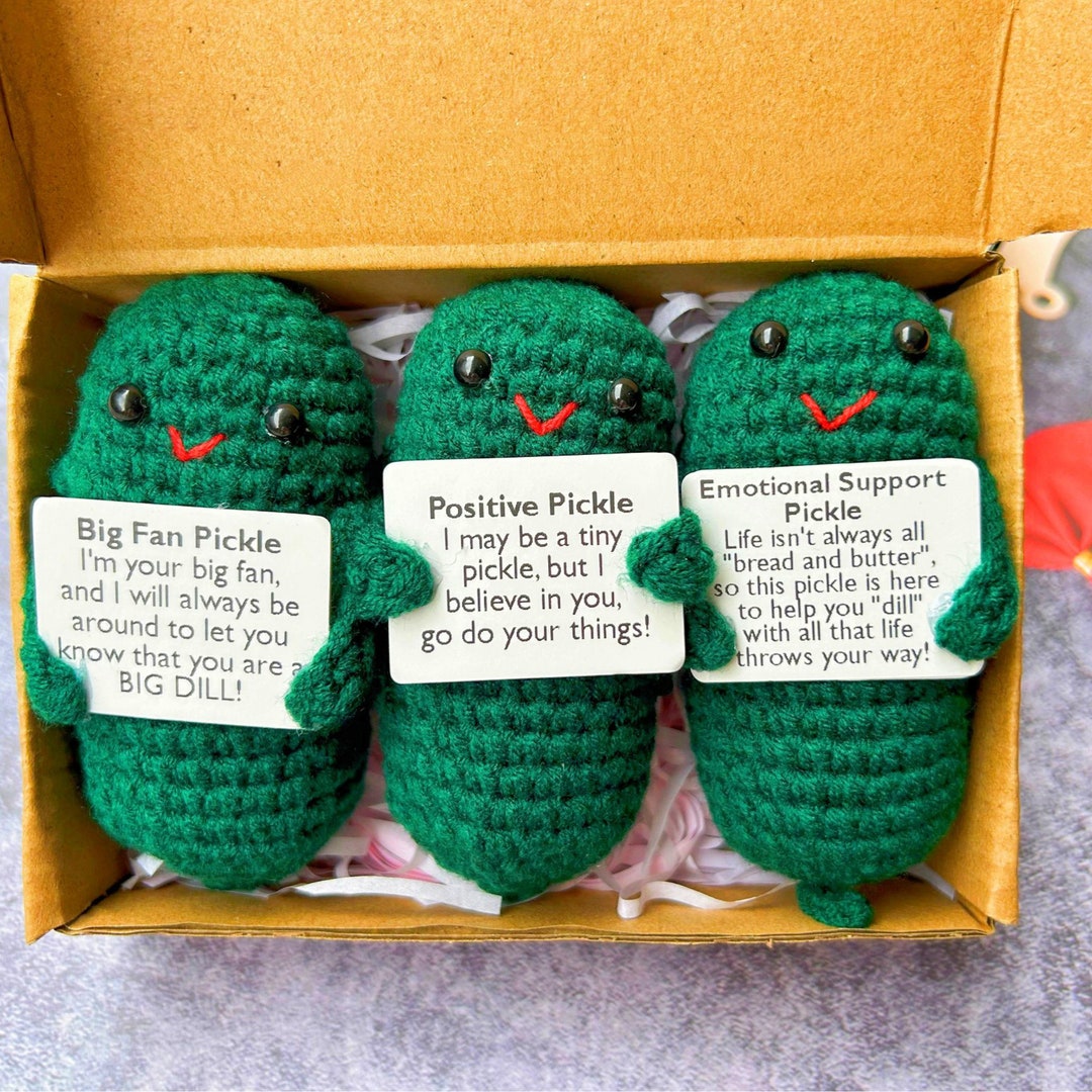 Tutorial Video Guide-pattern Only-emotional Support Pickle-handmade ...