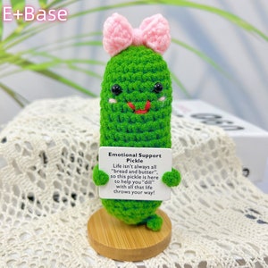 Handmade Crochet Pickles,emotional Support Pickle,positive Pickle,big ...