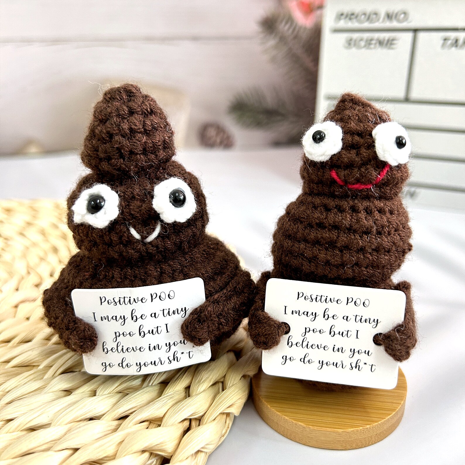 Handmade Crochet Positive Pooh,little Funny Gift,crochet Shit/crap ...